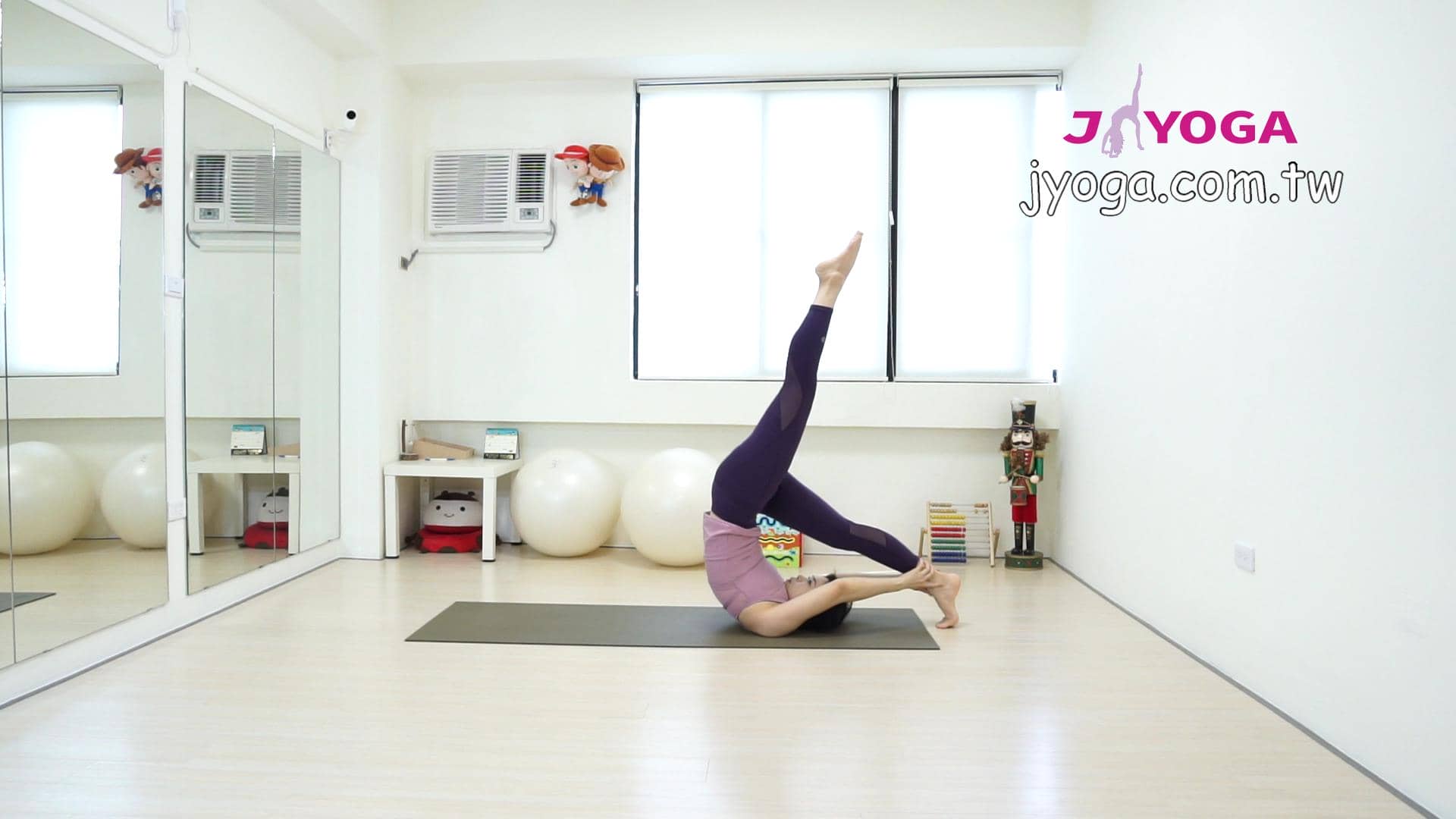 瑜珈教學162-control balance -腿部伸展【彼拉影片】 | JYOGA樂活瑜珈